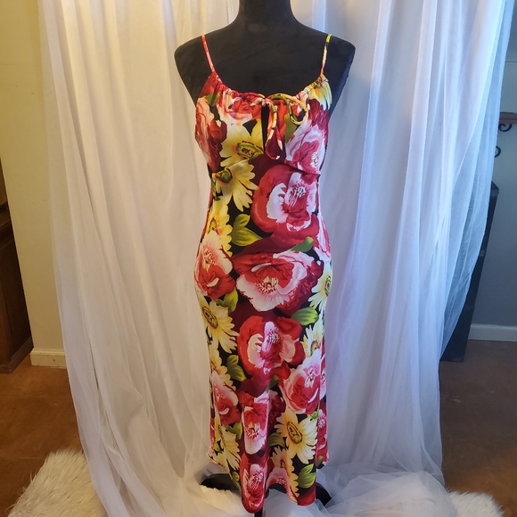 Rave City | Dresses | Rave City 9s Vintage Floral Slip Dress | Poshmark